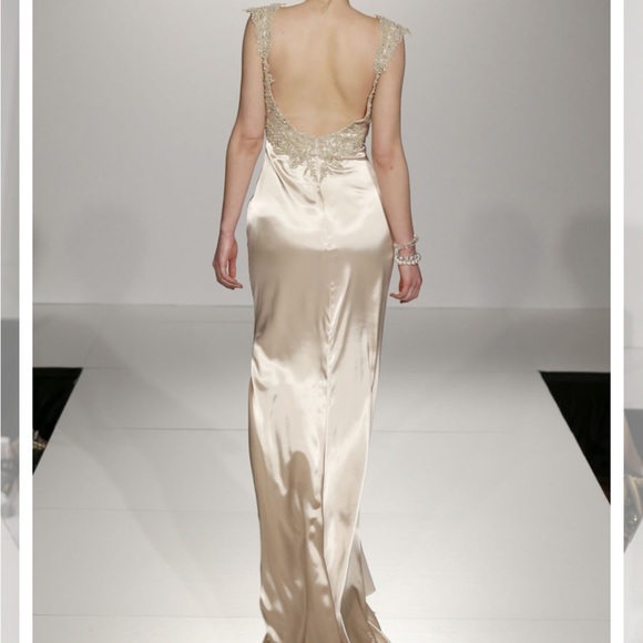 Maggie Sottero | Dresses | New Maggie Sottero Ivory And Gold Dress Size 2 Never Been Worn | Poshmark
